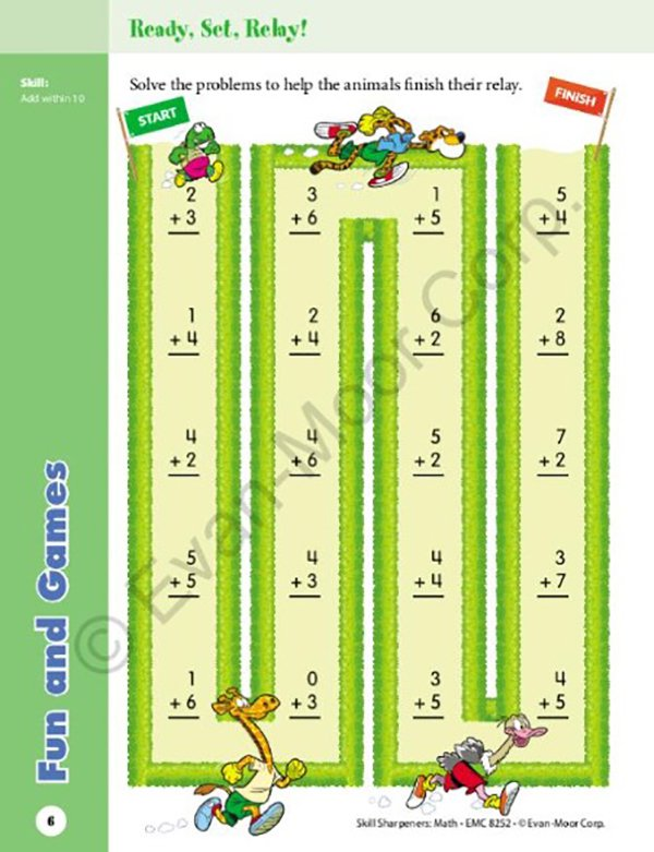 Evan-Moor Skill Sharpeners: Math, Grade 2