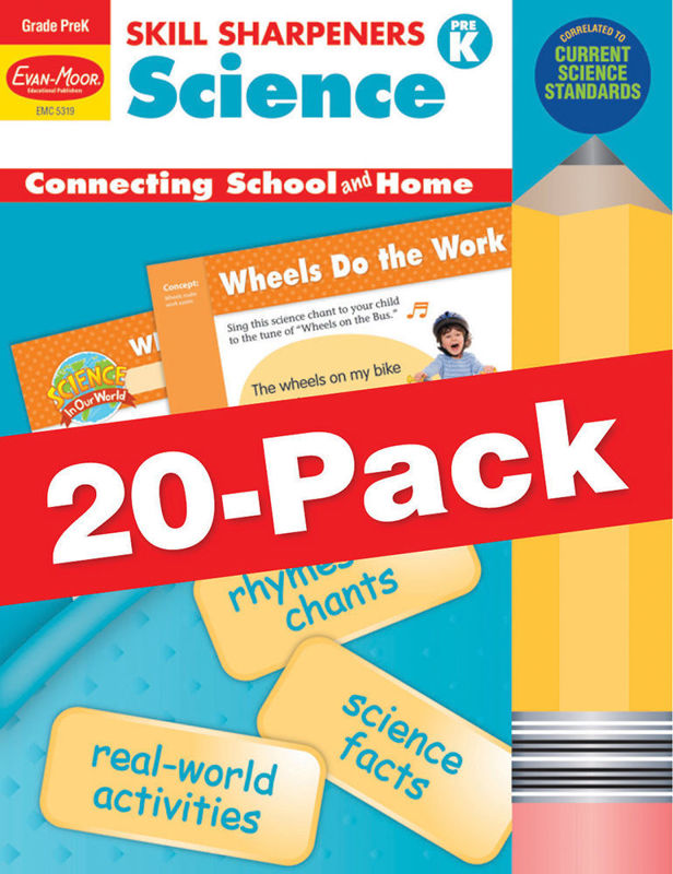 Evan-Moor Skill Sharpeners: Science, Gr. Pre-K Class Pack