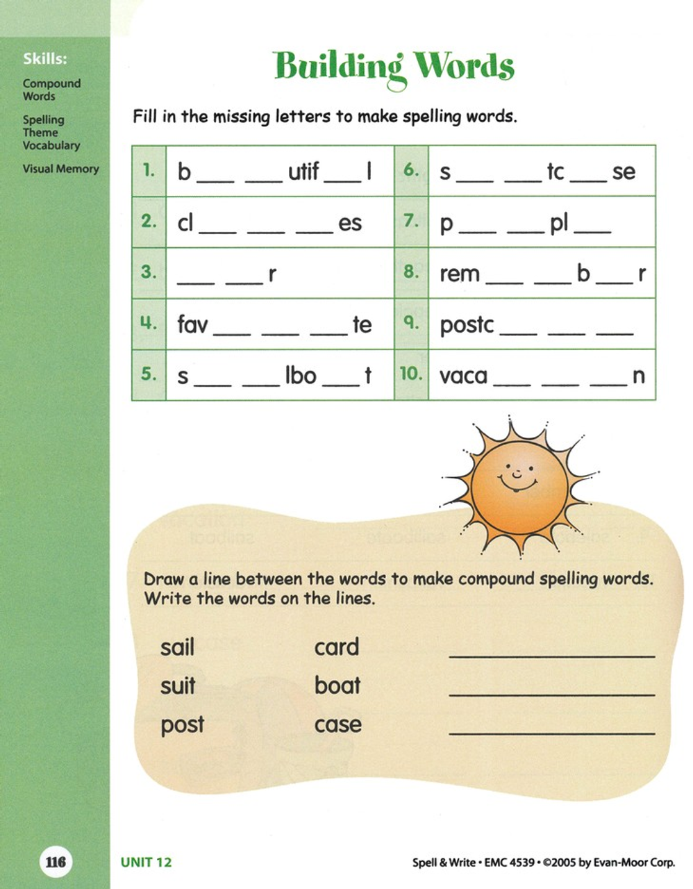 Evan Moor Skill Sharpeners Spell And Write Grade 3 Class Pack