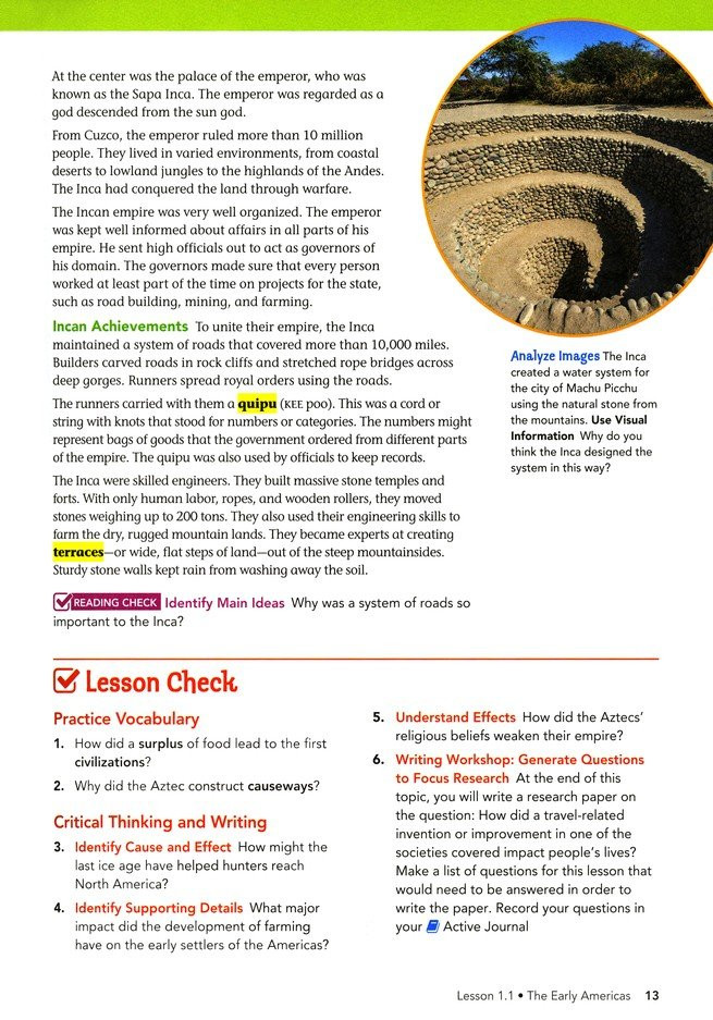 My World Interactive Social Studies Grade 6-8 American History Bundle