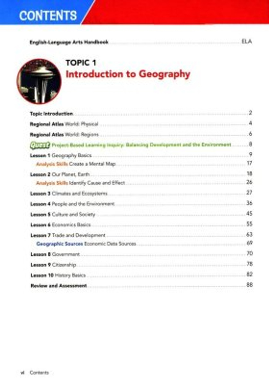 My World Interactive Social Studies Grade 6-8 World Geography Bundle