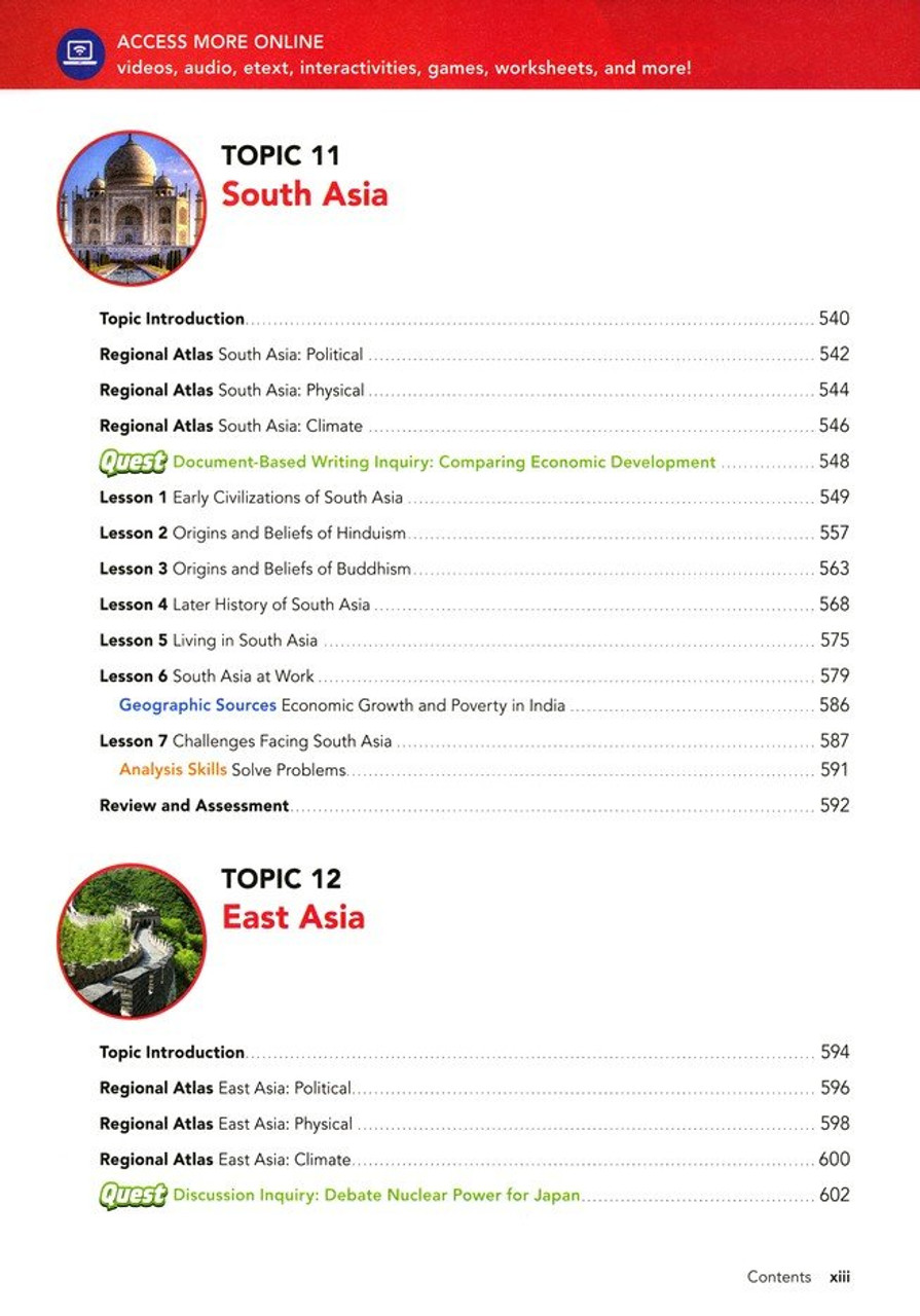 My World Interactive Social Studies Grade 6-8 World Geography Bundle