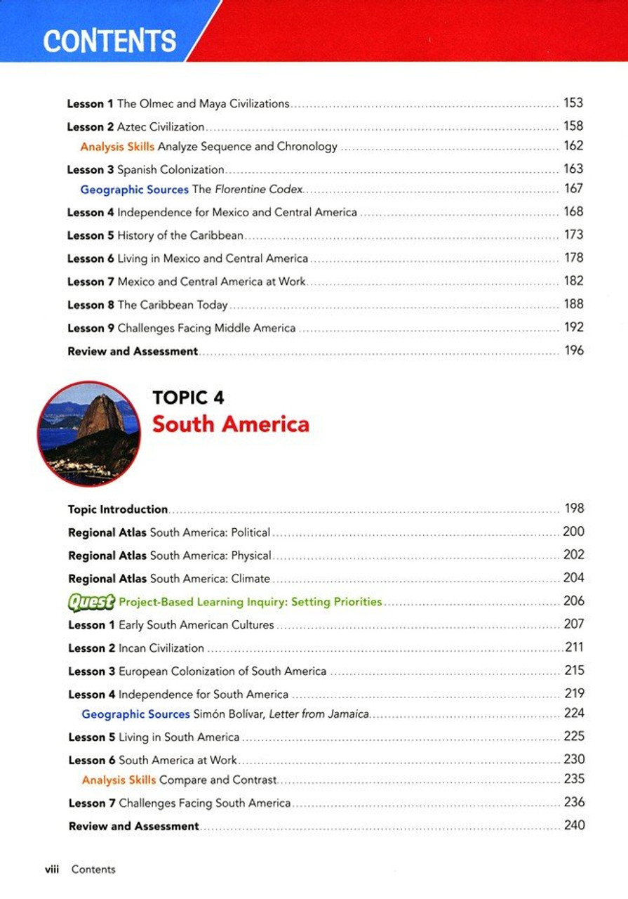 My World Interactive Social Studies Grade 6-8 World Geography Bundle