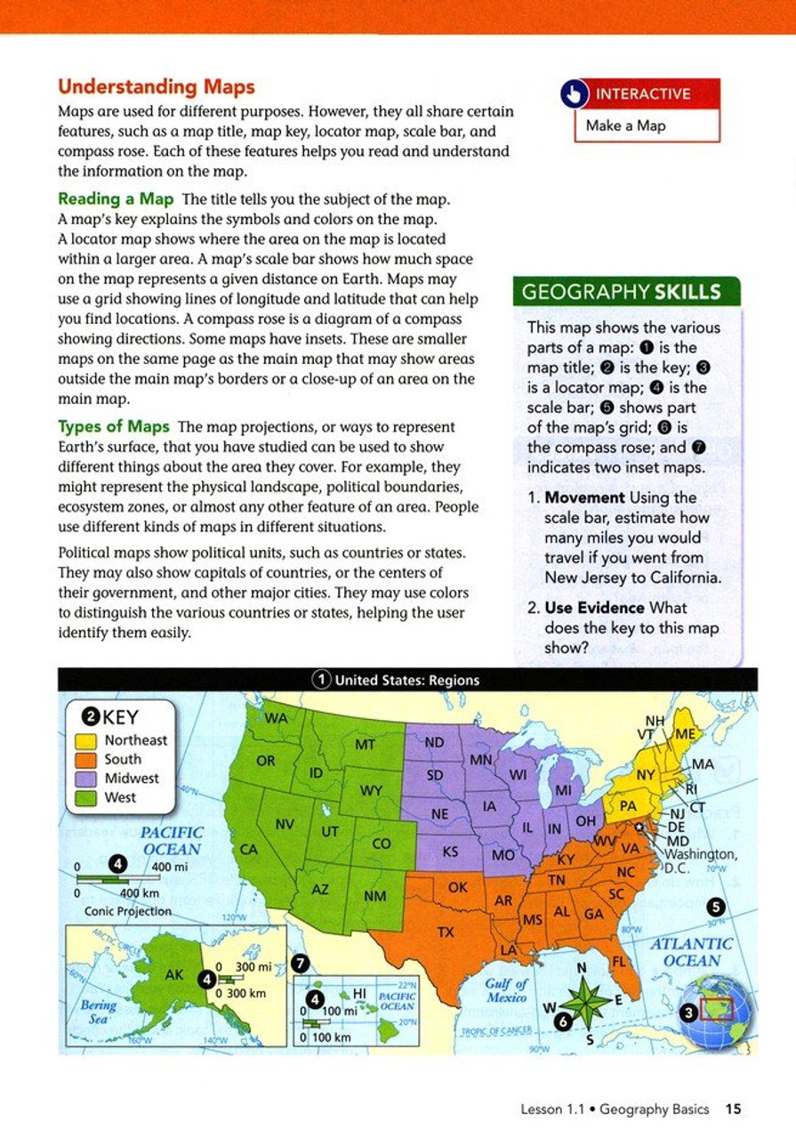 My World Interactive Social Studies Grade 6-8 World Geography Bundle
