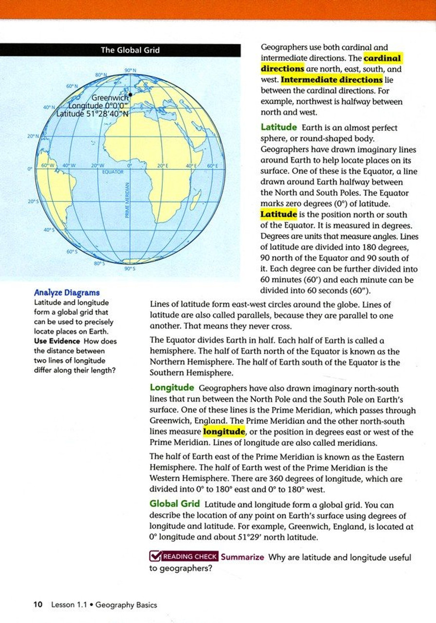 My World Interactive Social Studies Grade 6-8 World Geography Bundle