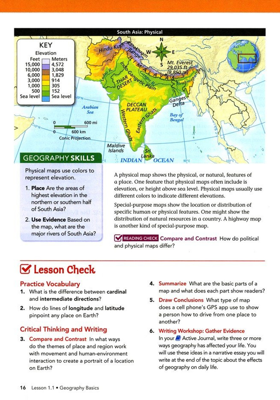 My World Interactive Social Studies Grade 6-8 World Geography Bundle