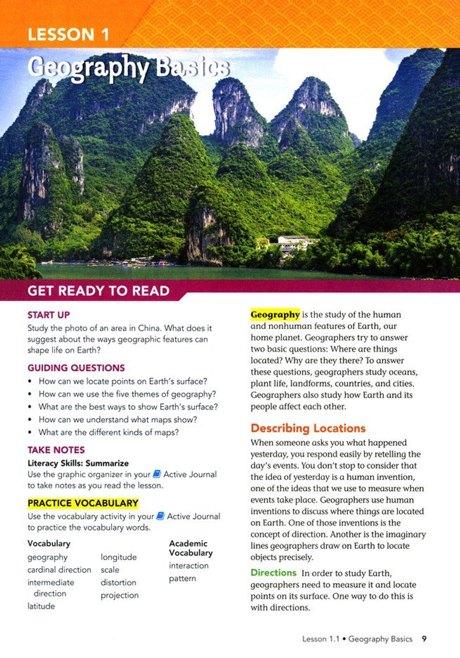 My World Interactive Social Studies Grade 6-8 World Geography Bundle