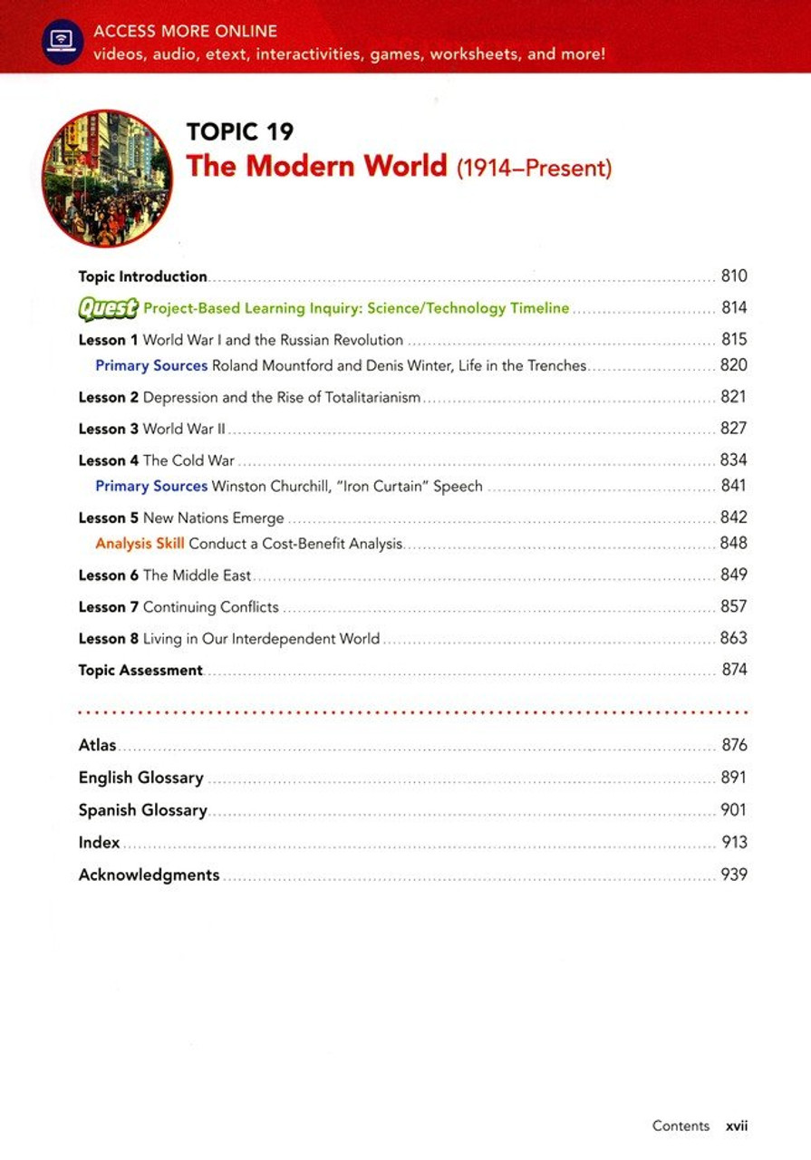 My World Interactive Social Studies Grade 6-8 American History Bundle