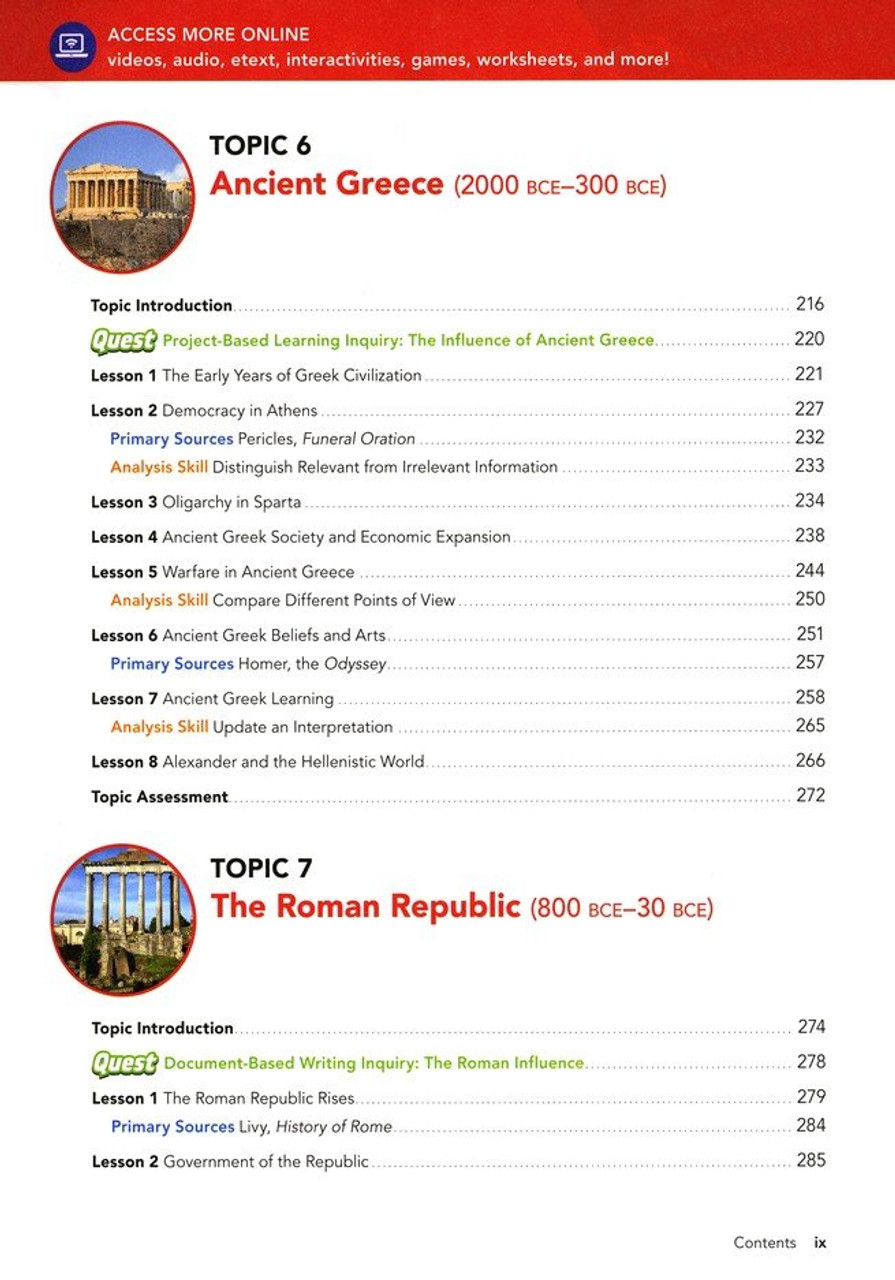 My World Interactive Social Studies Grade 6-8 American History Bundle