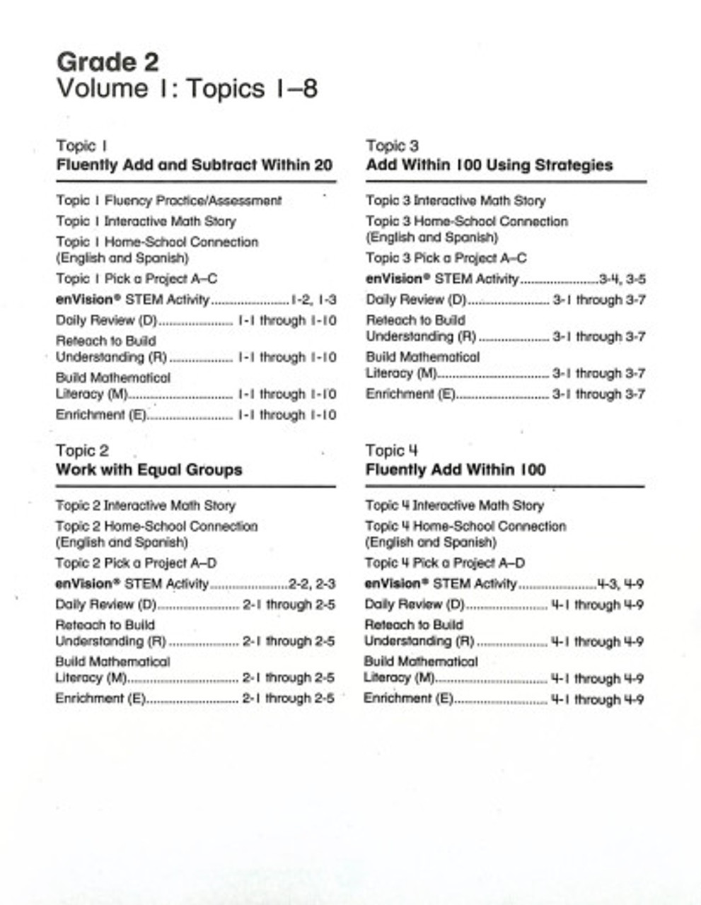 EnVision Math Grade 2 Bundle (2020 Edition) - Classroom Resource Center