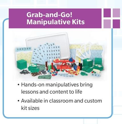 Go Math Grade 3 Grab & Go Classroom Manipulatives Kit CC - Classroom ...