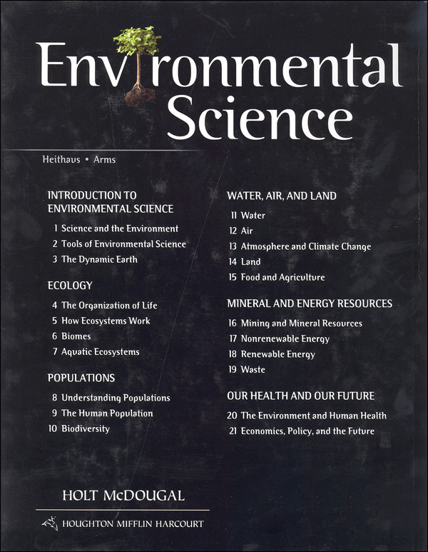 Holt McDougal Environmental Science Student Textbook Classroom Holt McDougal Environmental Science Student Textbook Classroom