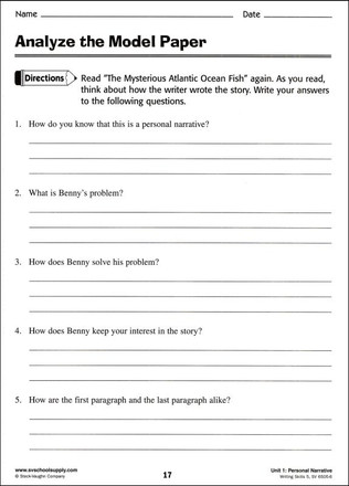 Writing Skills Grade 5 - Classroom Resource Center