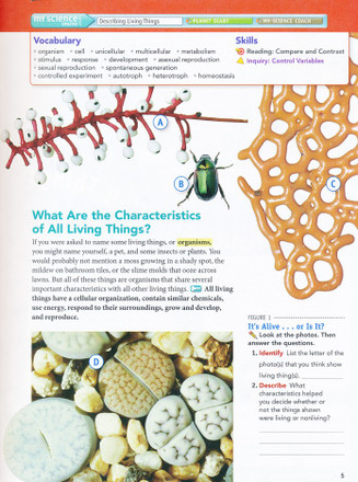 Interactive Science Grades 6-8 Life Science Student Workbook ...