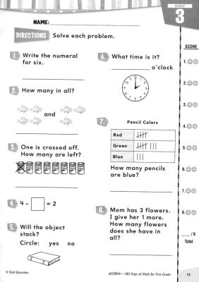 180 Days of Math Grade 1 - Classroom Resource Center