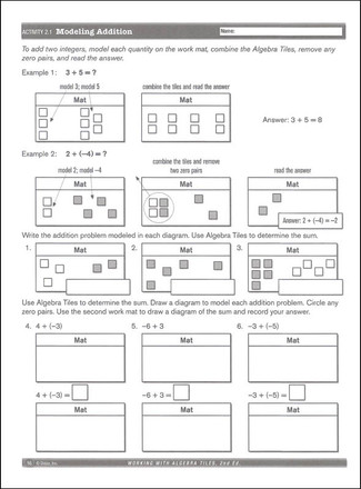 Algebra Tiles Teaching Kit - Classroom Resource Center