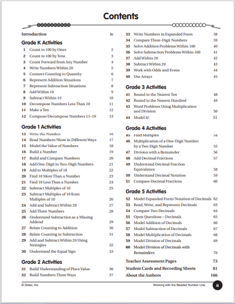 Working with the Beaded Number Line - Classroom Resource Center