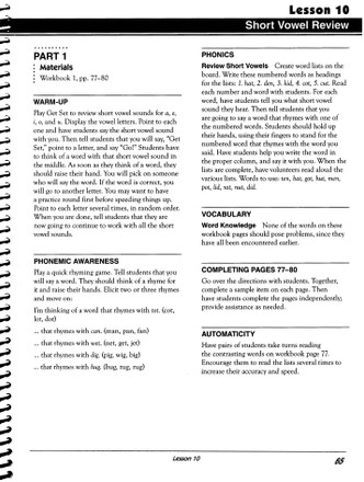 Primary Phonics 1-3 Teacher Guide - Classroom Resource Center