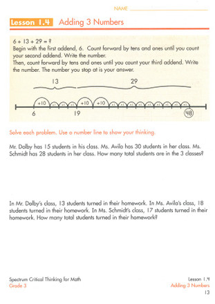 Spectrum Critical Thinking for Math Grade 3 - Classroom Resource Center