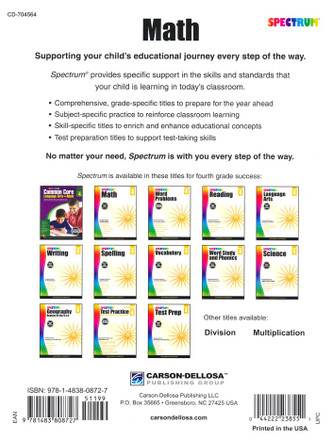 Spectrum Math Grade 4 - Classroom Resource Center