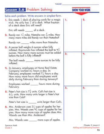 Spectrum Math Grade 5 - Classroom Resource Center