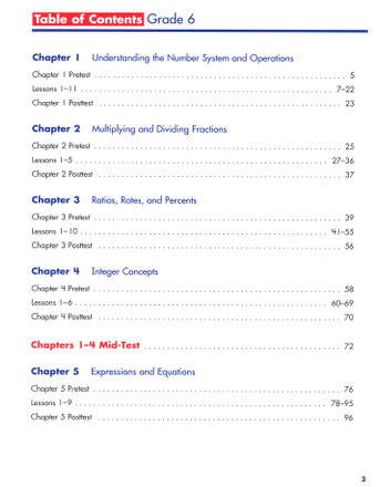 Spectrum Math Grade 6 - Classroom Resource Center