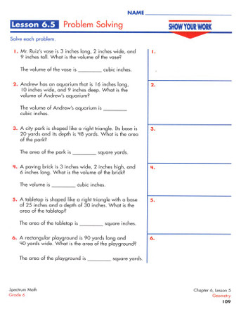 Spectrum Math Grade 6 - Classroom Resource Center
