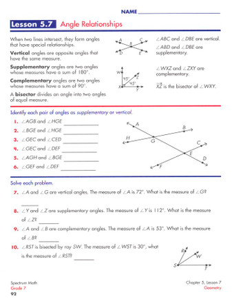 Spectrum Math Grade 7 - Classroom Resource Center