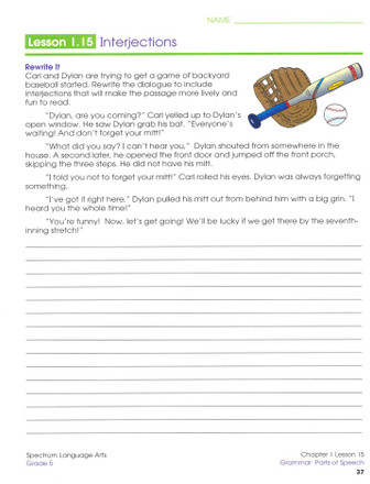 Spectrum Language Arts Grade 5 - Classroom Resource Center