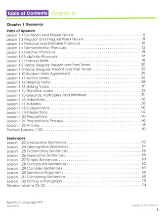 Spectrum Language Arts Grade 6 - Classroom Resource Center