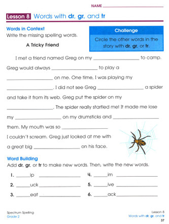 Spectrum Spelling Grade 2 - Classroom Resource Center