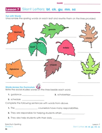 Spectrum Spelling Grade 6 - Classroom Resource Center