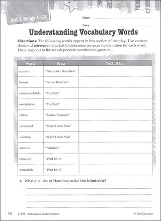 Great Works Instructional Guides for Literature Grades 9-12: Hamilton ...