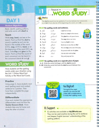Zaner-Bloser Spelling Connections Grade 2 Student/Teacher Homeschool ...