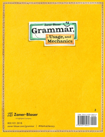 Zaner-Bloser Grammar, Usage and Mechanics Grade 2 Student/Teacher ...