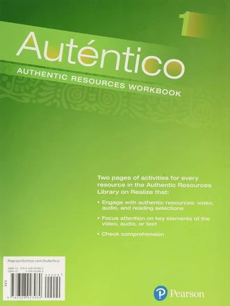 Auténtico Authentic Resources Workbook, Level A/B/1