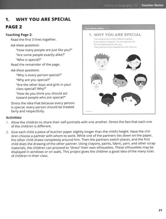 Calvert Education: Grade 1 History & Geography Complete Set