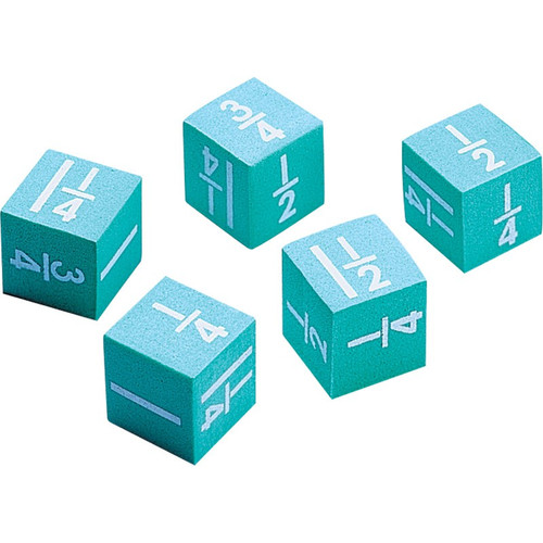 EasyShapes Foam Fraction Dice - Classroom Resource Center