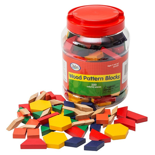 Pattern Blocks - Wood, Set of 250 - Classroom Resource Center