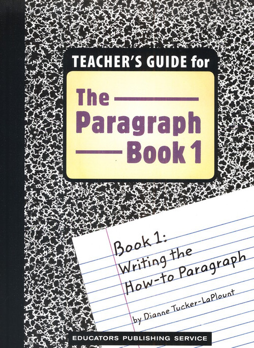 The Paragraph Book 1 Teacher's Guide - Classroom Resource Center