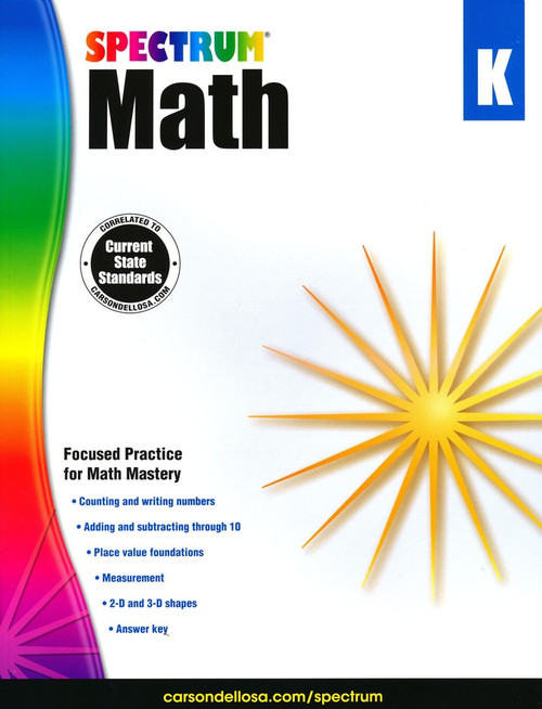 Spectrum Math Grade K - Classroom Resource Center