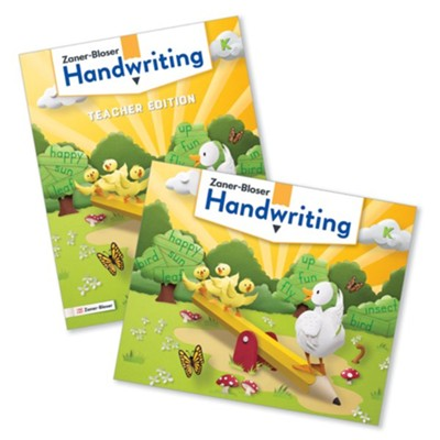 Zaner-Bloser Handwriting Grade K: Student & Teacher Editions ...