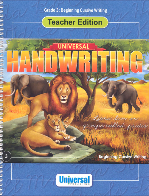 Universal Handwriting Grade 3: Beginning Cursive, Teacher Edition (2022)