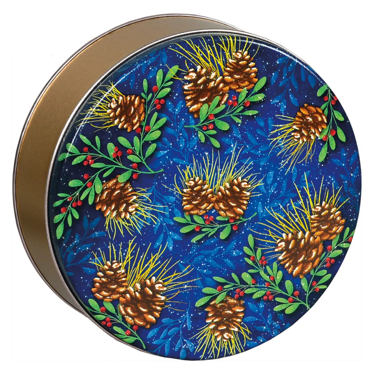 Frosted Pine Round Tin Size 2C | Atlantic Can