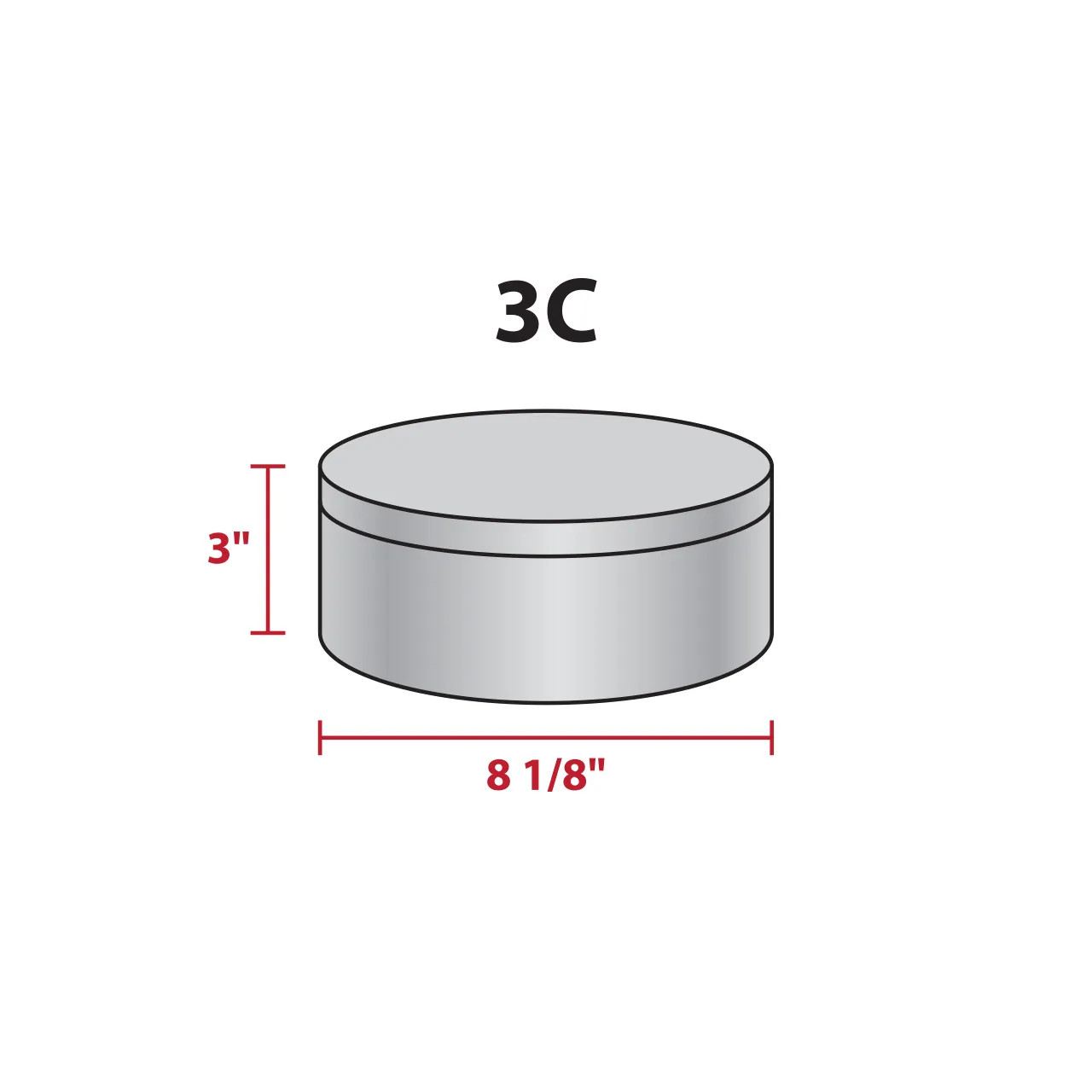 Arctic Moon Round Tin Size 3C | Atlantic Can