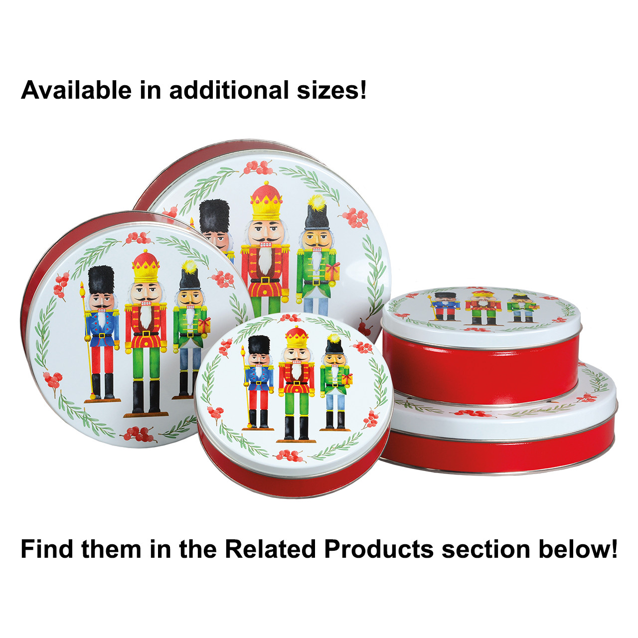 Nutcracker Trio Round Tin Size 5C | Atlantic Can