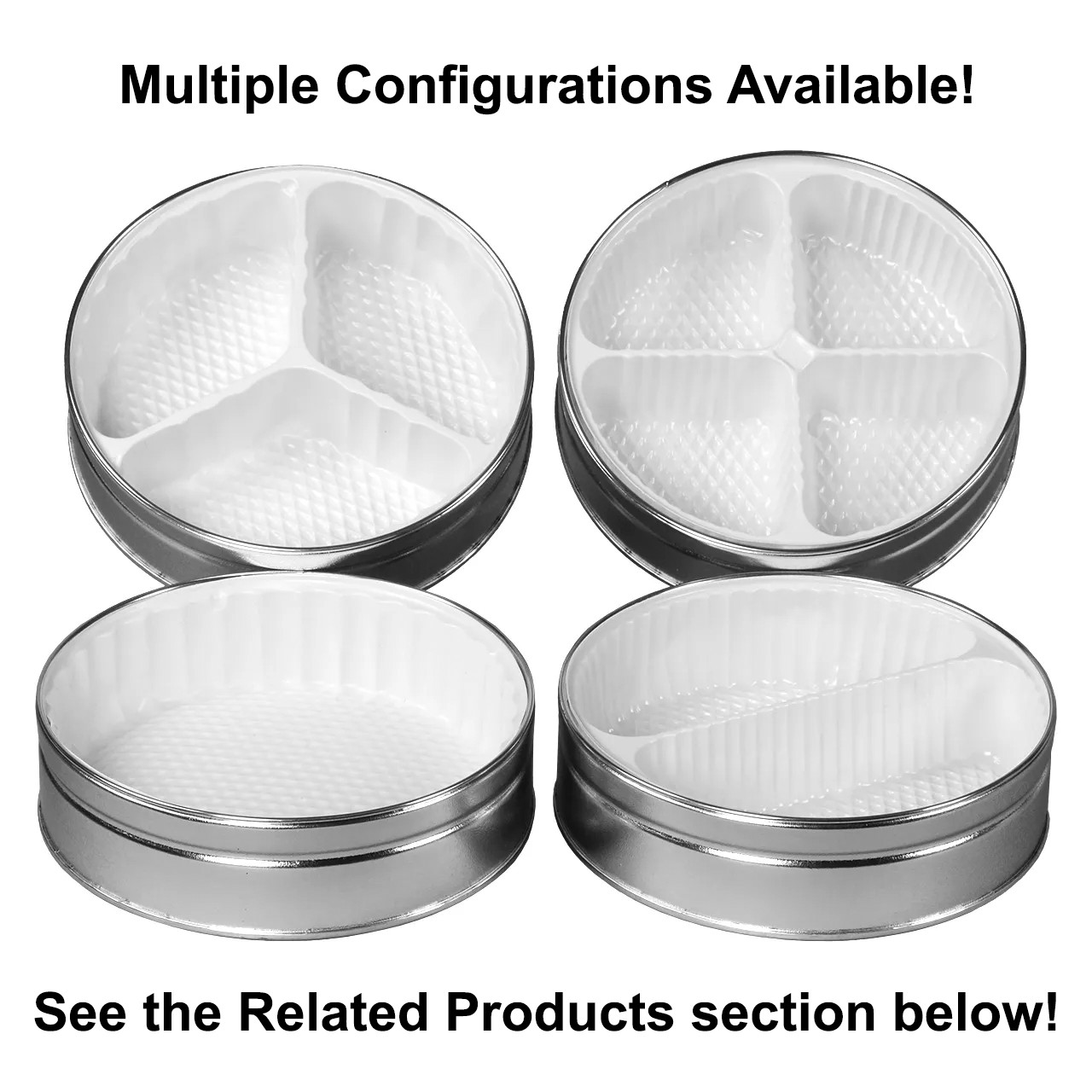 White Tin Container Inserts 1S 3-Cavity | Atlantic Can