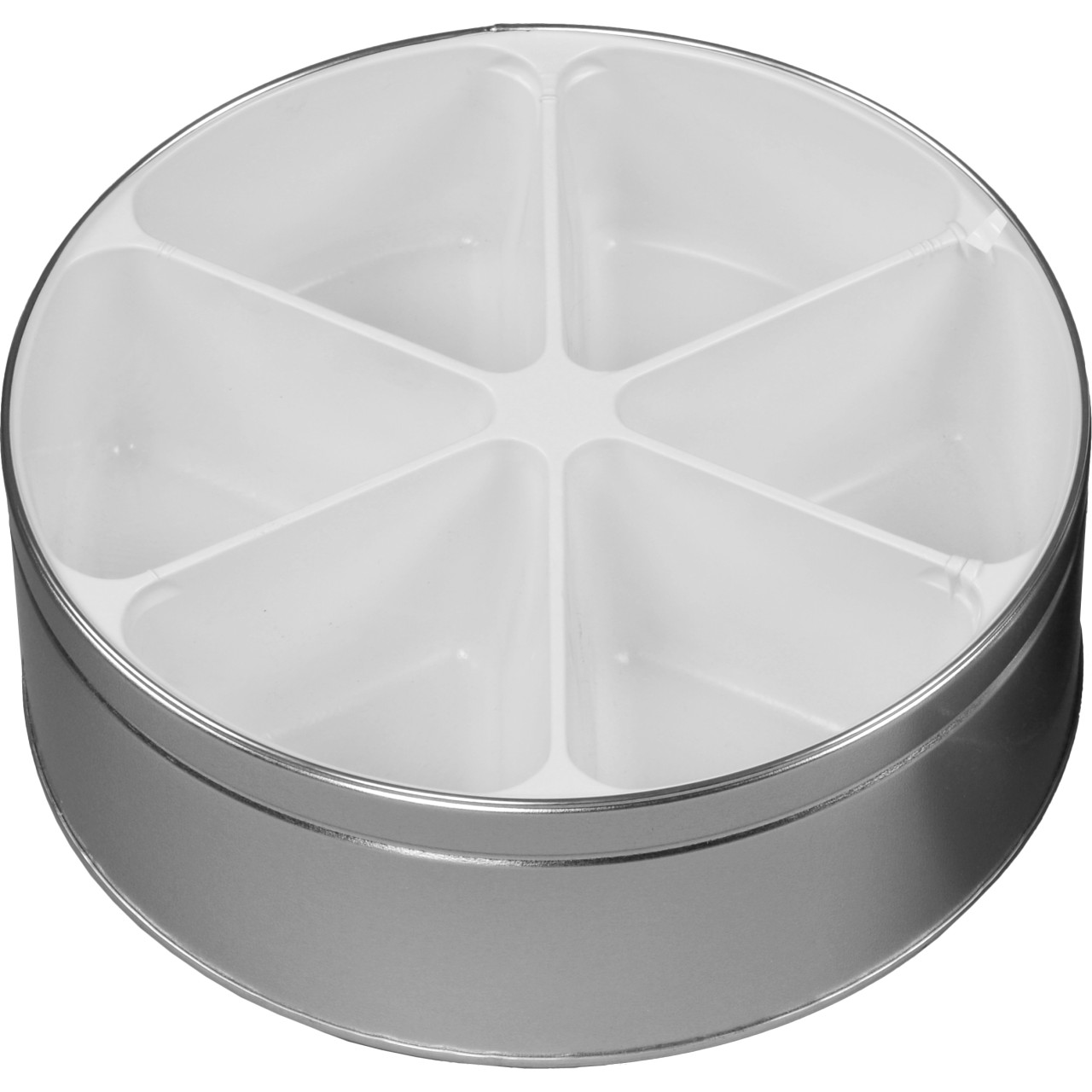 White Tin Container Inserts 2C 6-Cavity | Atlantic Can