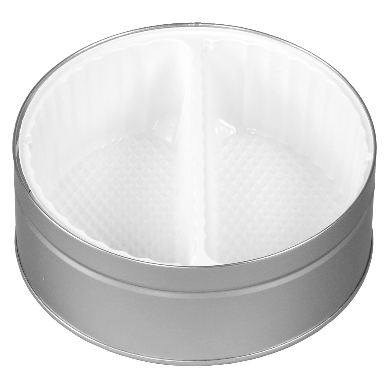 White Tin Container Inserts 3C 2-Cavity BULK | Atlantic Can