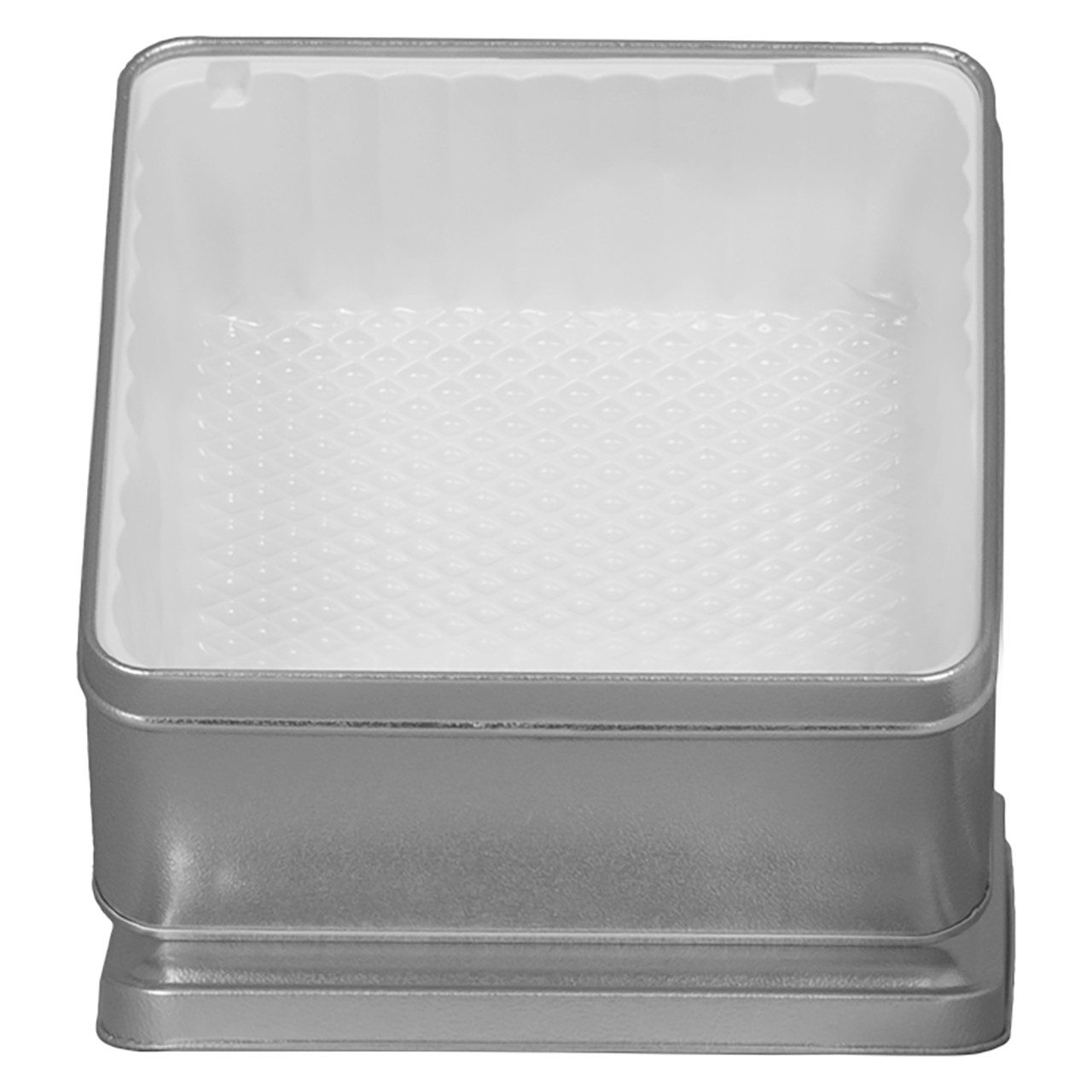 White Tin Container Inserts 2SQ 1-Cavity BULK | Atlantic Can